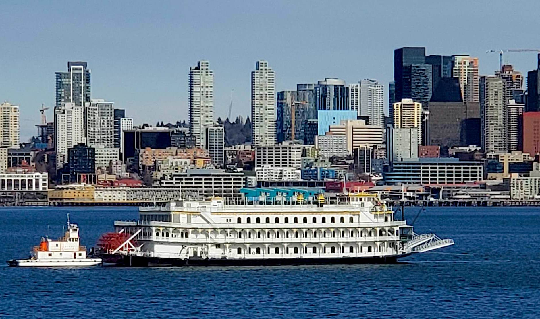 Seen on Elliott Bay; Emerald Queen paddle wheeler sold | Westside Seattle